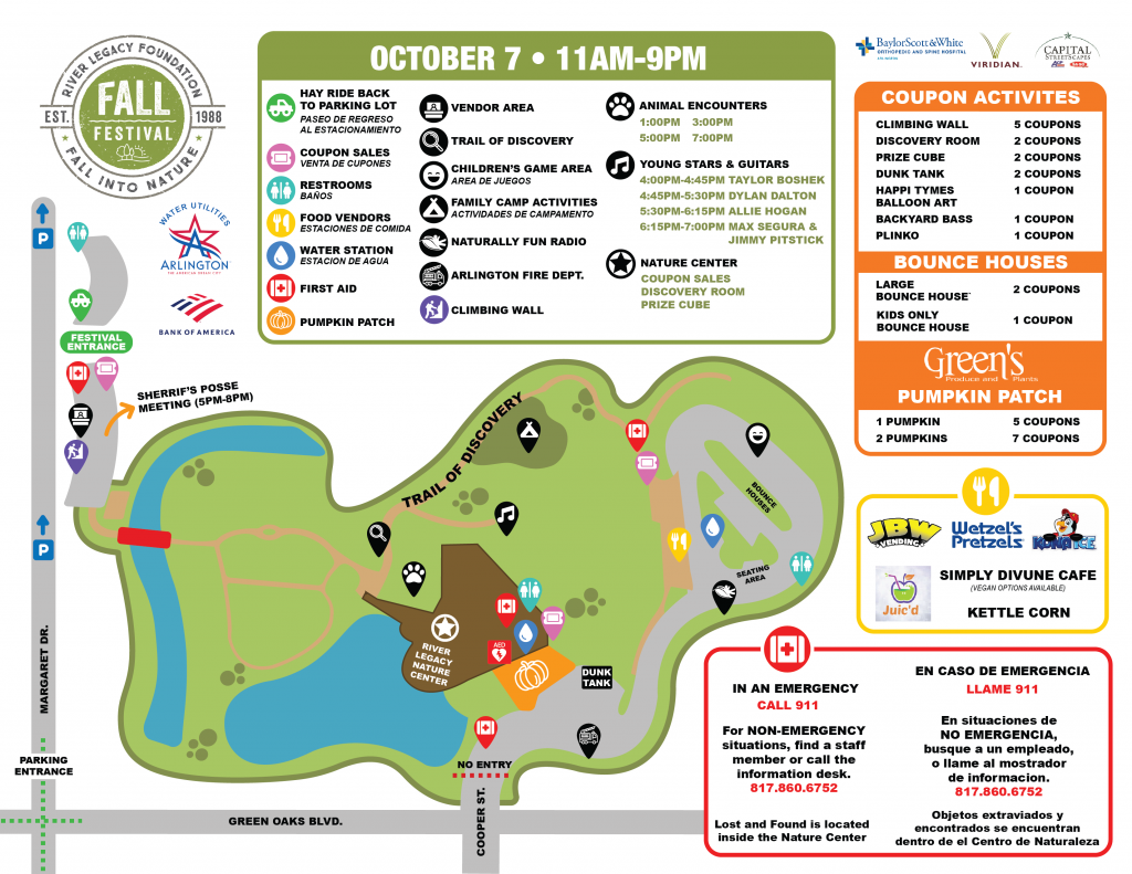 Fall Festival Map - River Legacy Nature Center